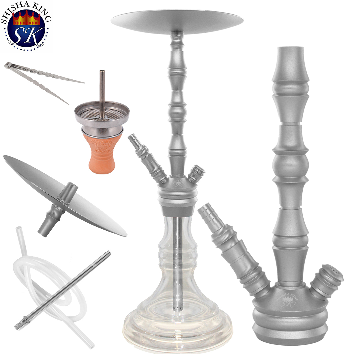 SKS Tiffany - Grey (Komplettset) | Aluminum Modelle | Shisha King / SKS ...